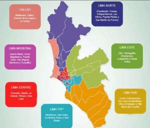 Lista y Mapa de los 43 Distritos de Lima 【 Actualizado 2024